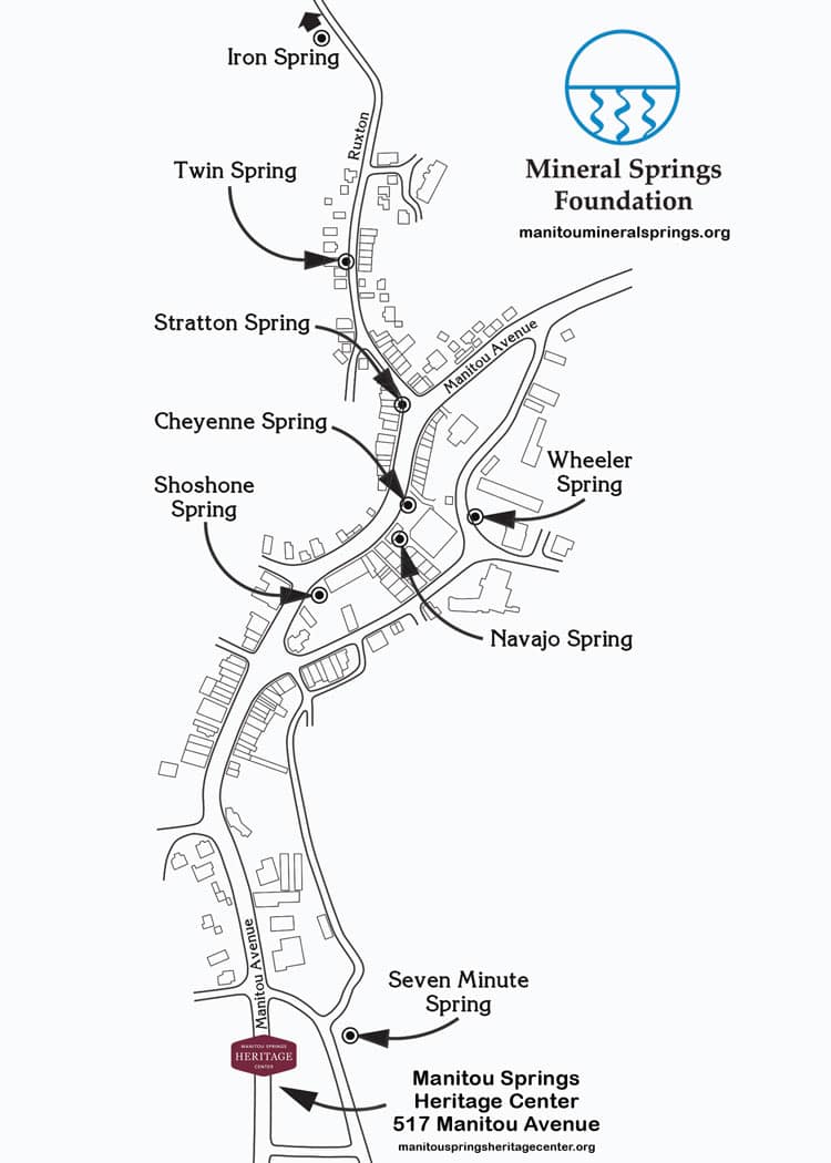Manitou Springs Colorado Map Manitou Map Hi Res Stock Photography And